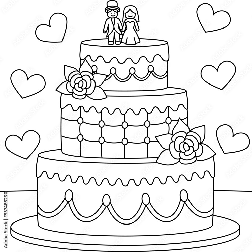 Free Printable Coloring Pages for Weddings: Add a Personal Touch to ...