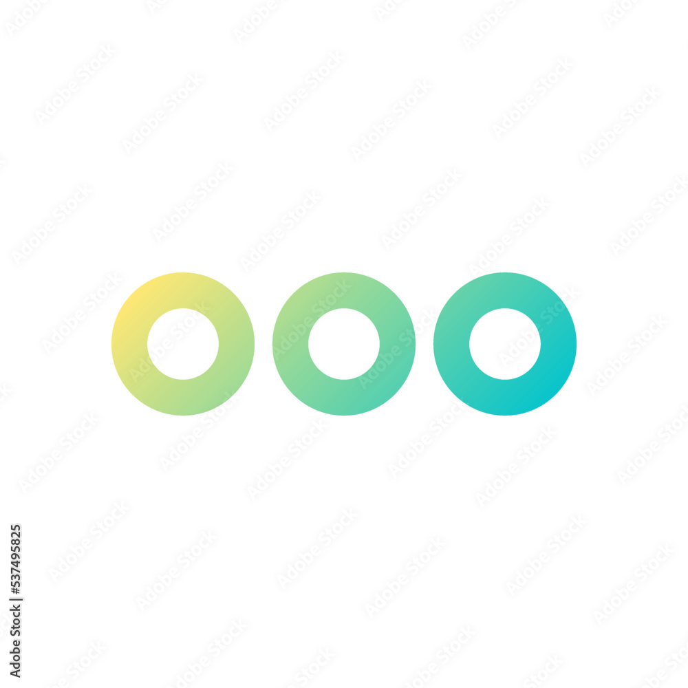 More options button pixel perfect gradient linear ui icon. Interaction. Website circle elements ...