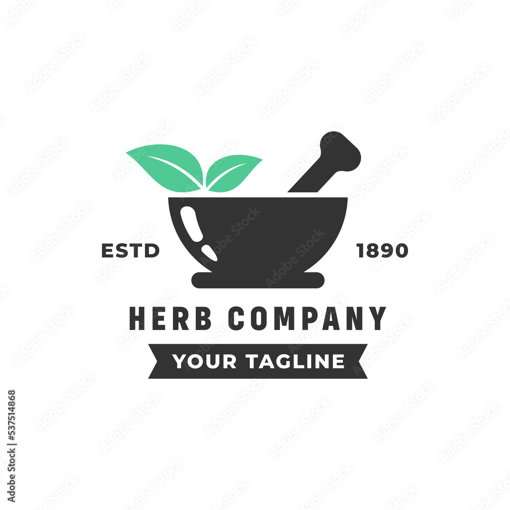 Herbs And Spices Isolated Logo or Herbs And Spices Logo Isolated. For ...