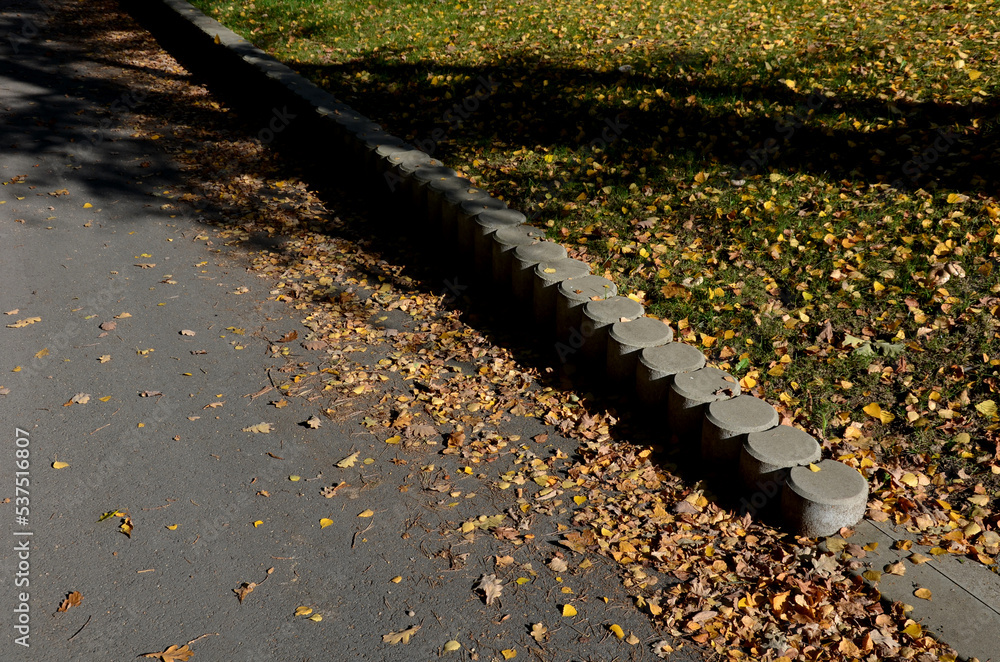 Palisade made of concrete of various shapes and profiles is widely used ...
