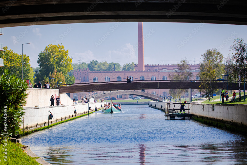 Foto Stock Cidade de Aveiro, vista parcial da região centro, Av. Dr ...