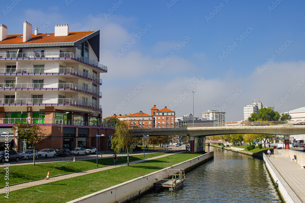 Cidade de Aveiro, vista parcial da região centro, Av. Dr. Lourenço ...