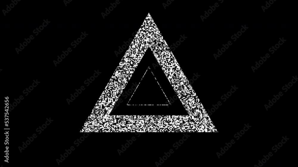 Triangles abstract futuristic motion background. Loop animation ...