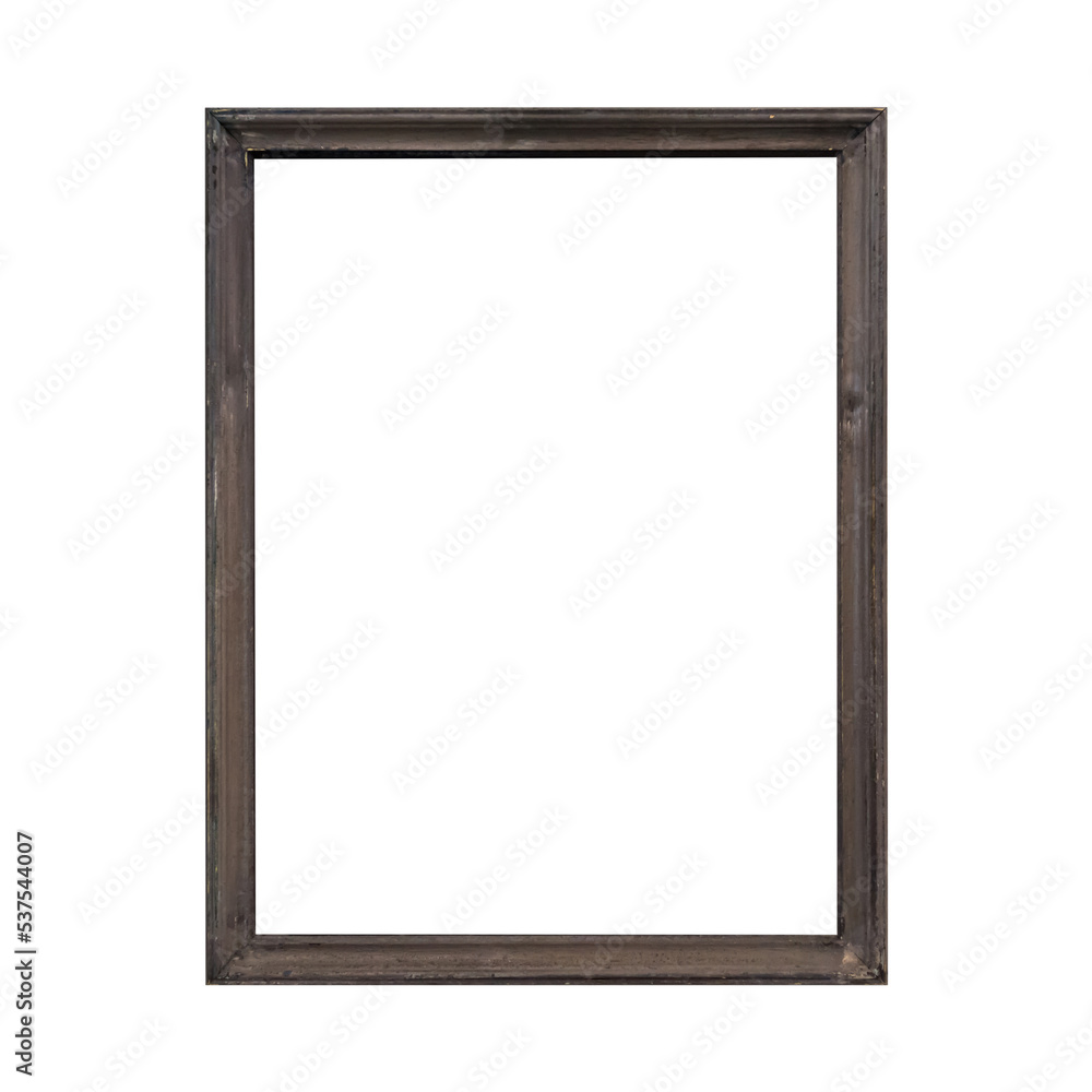 Empty blank black photo frame in PNG isolated on transparent background ...