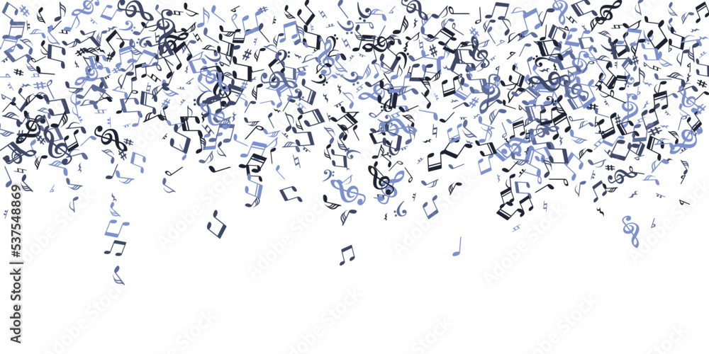 Music note symbols vector background. Melody Stock Vector | Adobe Stock