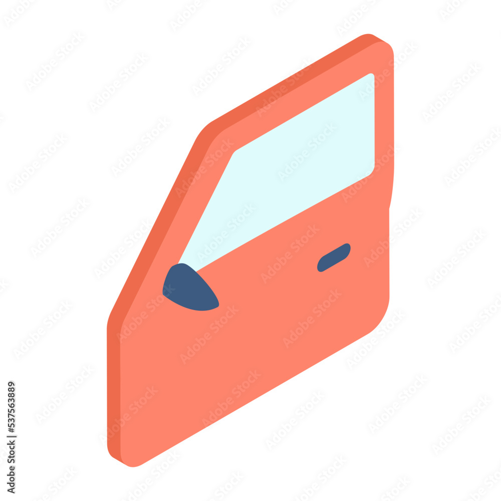 Automobile Bodywork Service Vector Icon isometric Design, Motor Vehicle ...