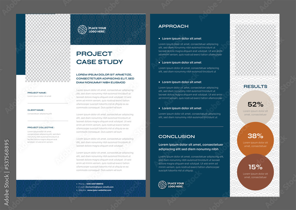 Case study template with minimal design | Professional case study ...