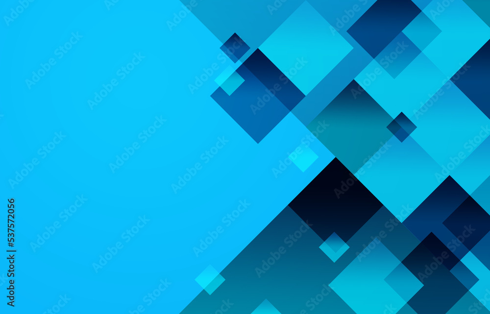 Abstract Soft light blue background with squares pattern graphics ...