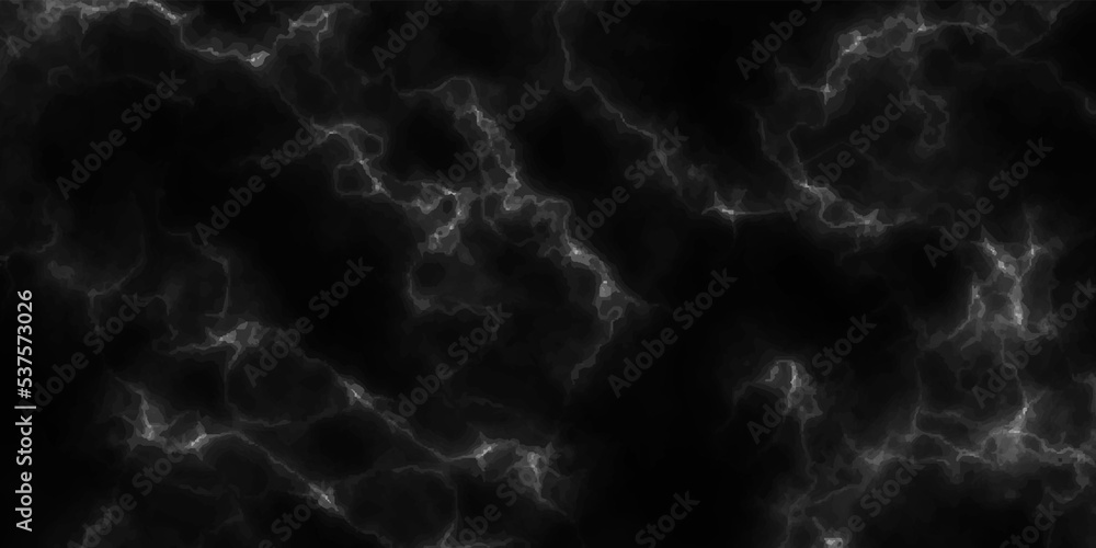 Abstract background with dark thunderbolt mineral texture on black ...