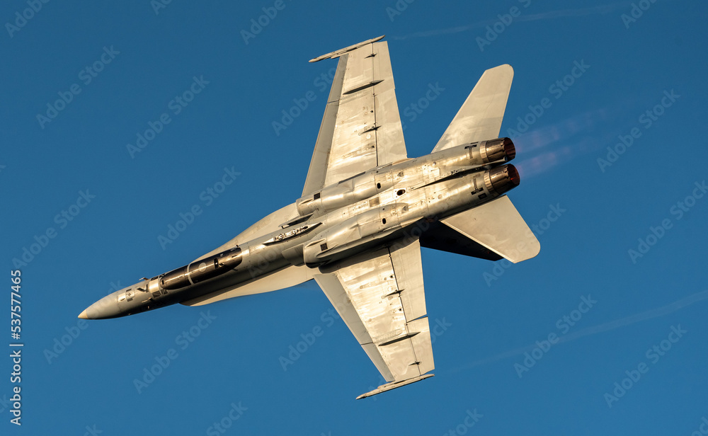 f18 fighter jet ejercito del aire airshow Stock Photo | Adobe Stock