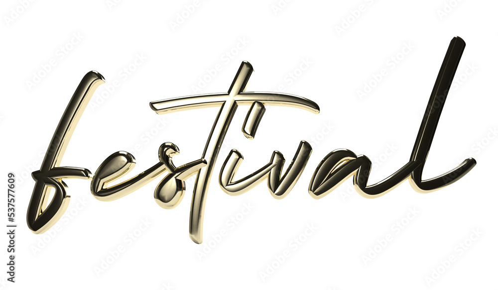 Isolated Word Festival for Glamorous Fashion Advertising Campaign ...