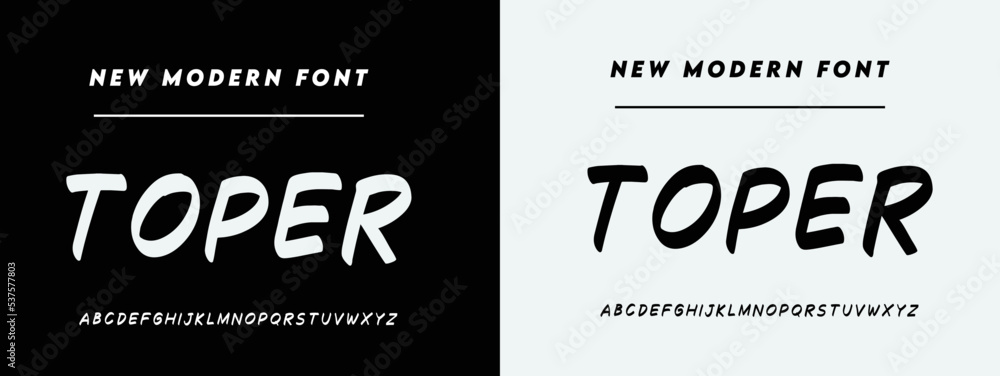 TOPER Elegant alphabet letters font and number. Classic Lettering ...