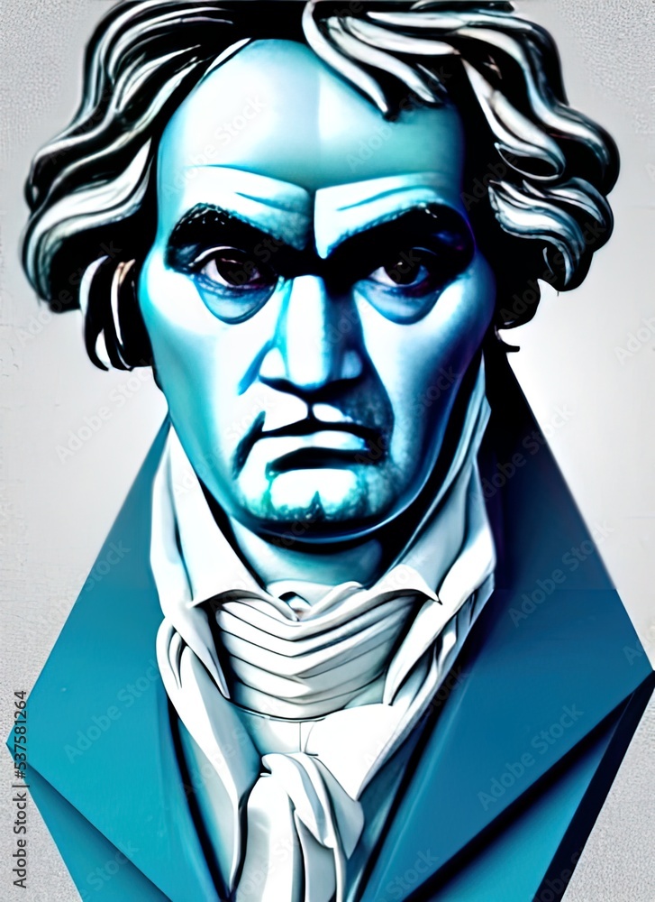 Beethoven caricature portrait satire original art fair use copyright ...