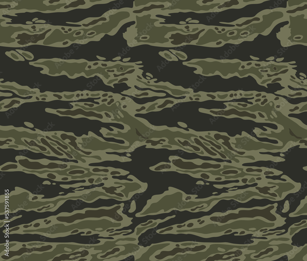 Army camouflage pattern vector seamless background, military uniform ...