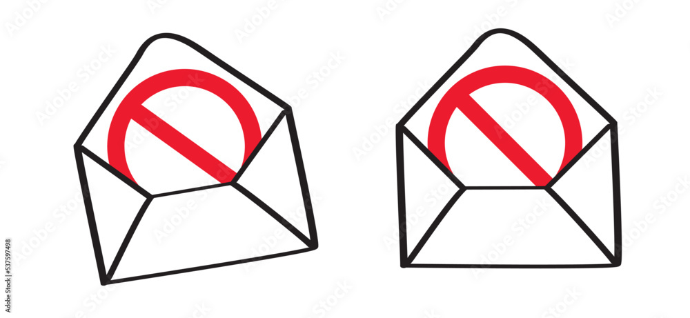 Stop, no advertising. No ads sign. Red circle background. Advertisement ...