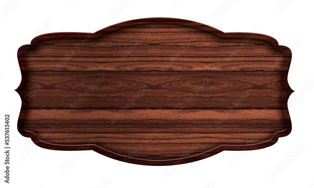 Wooden sign , dark wood isolated on white background Stock Photo ...