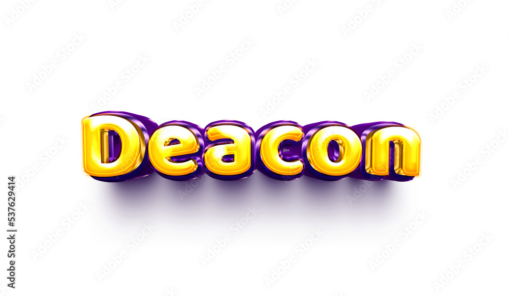 names of boys English helium balloon shiny celebration sticker 3d ...