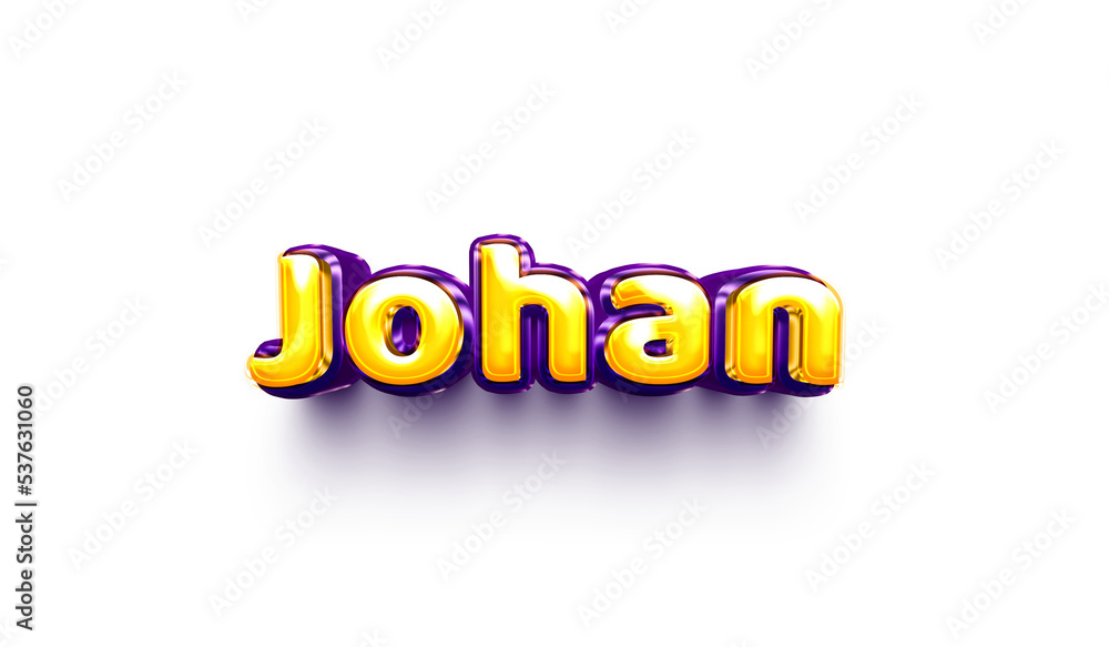 names of boys English helium balloon shiny celebration sticker 3d ...