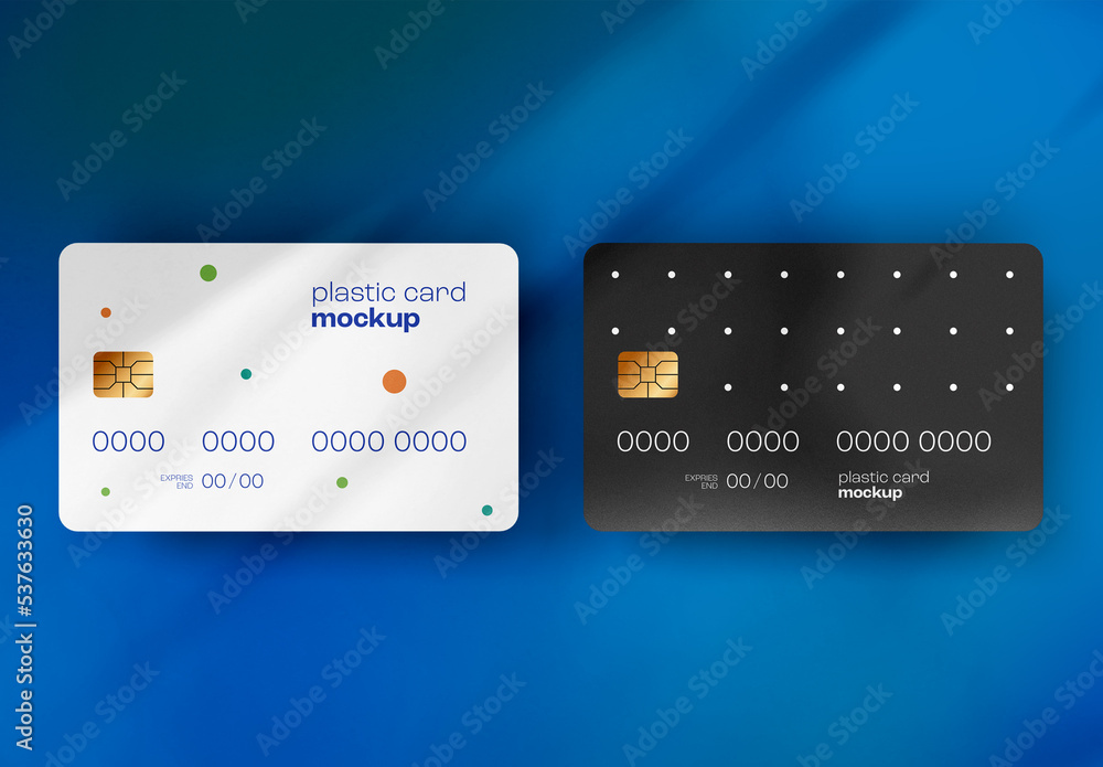 Plastic Card Mockup or Gift Card Stock Template | Adobe Stock