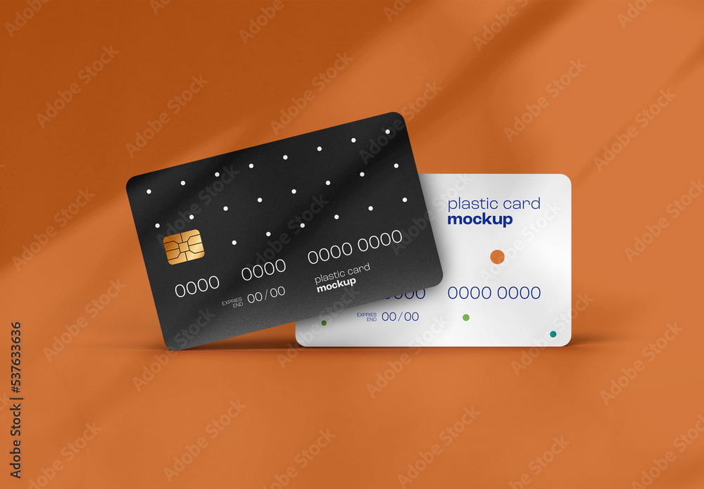 Plastic Card Mockup or Gift Card Stock Template | Adobe Stock