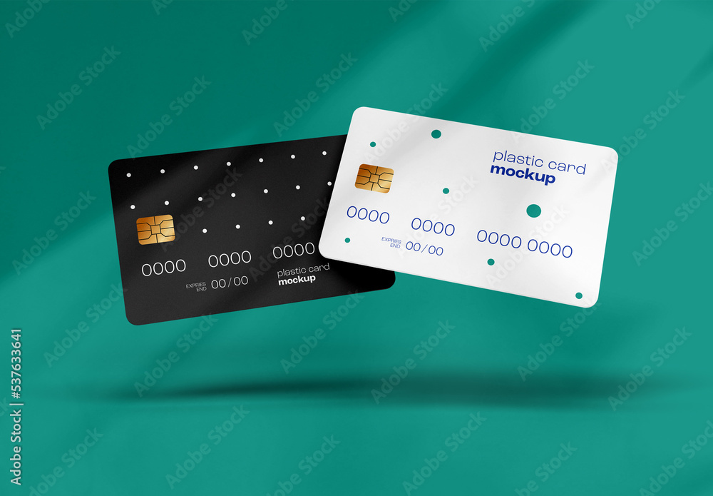 Plastic Card Mockup or Gift Card Stock Template | Adobe Stock