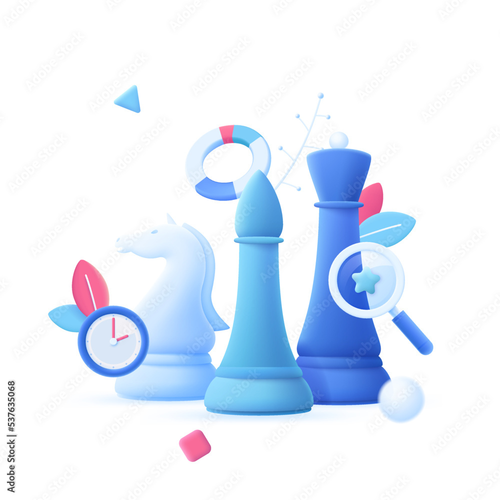 3D Cartoon Vector Illustration Concept Stock Vector | Adobe Stock