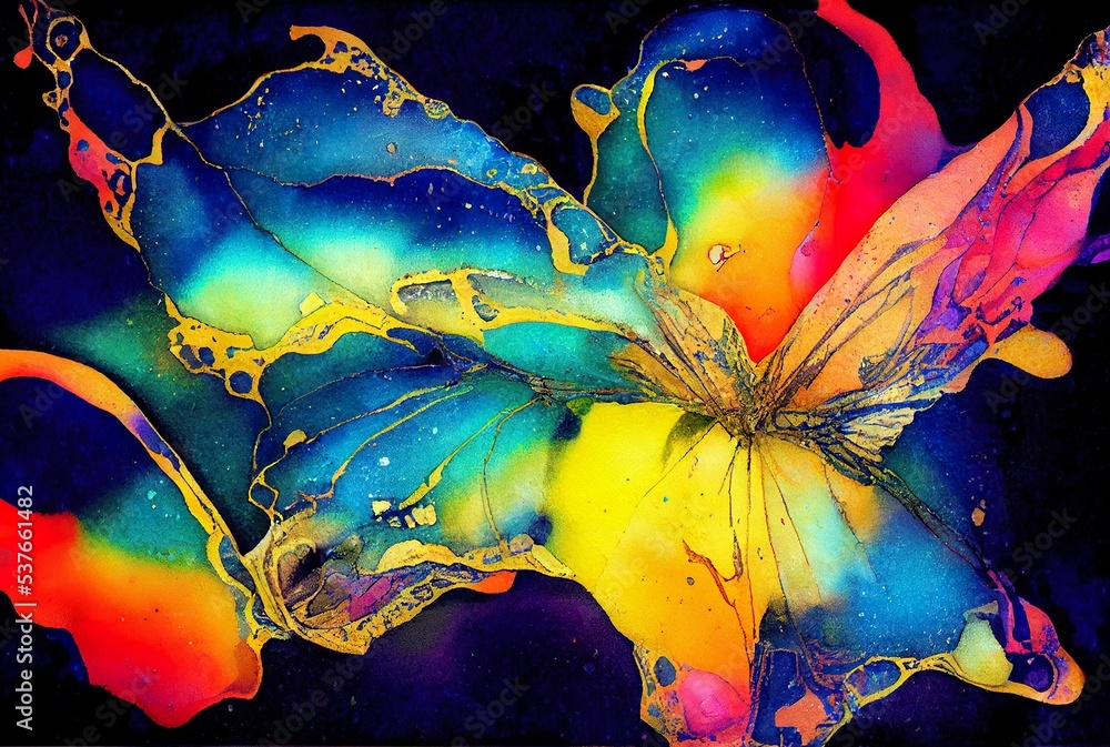 liquid ink watercolor background flowing texture abstract wallpaper art ...