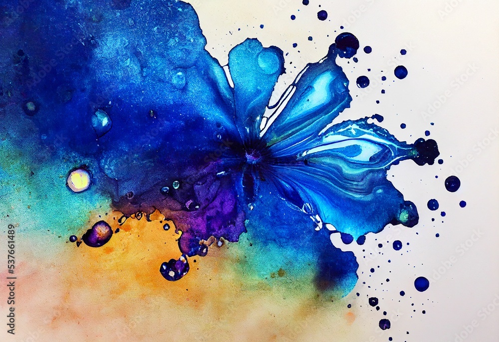 liquid ink watercolor background flowing texture abstract wallpaper art ...