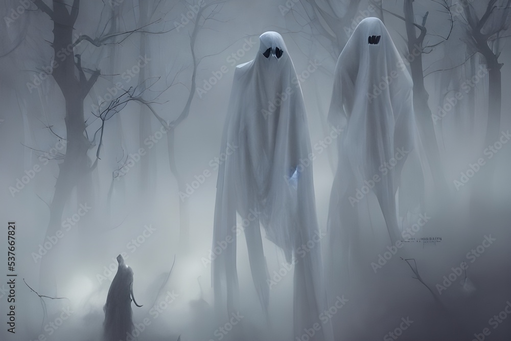 These Halloween ghosts are so scary! I can't believe how creepy they ...