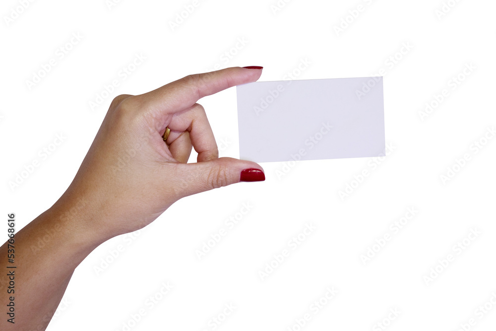 Hand handing business card, isolated on transparent background png ...