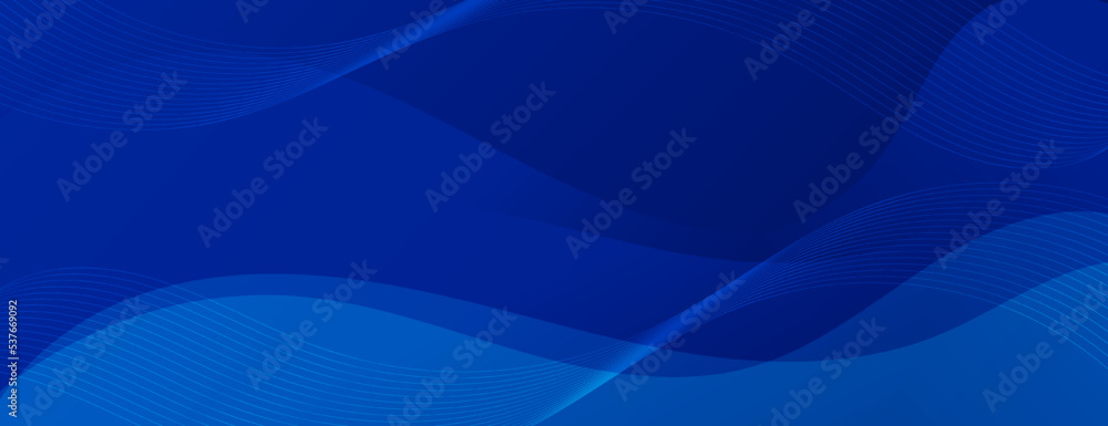 Abstract Blue Fluid Banner Template. Modern background design. gradient ...