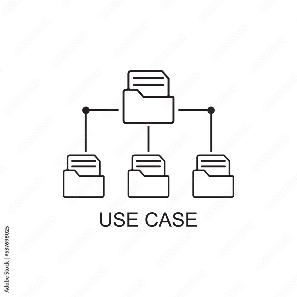 use case icon , technology icon vector Stock Vector | Adobe Stock