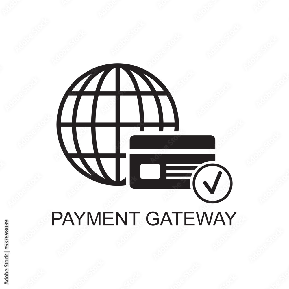 payment gateway icon , secure icon Stock Vector | Adobe Stock