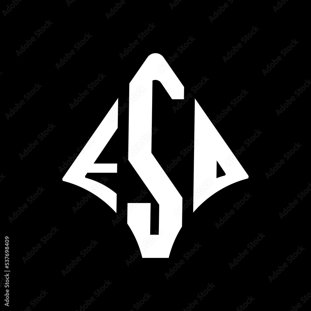 ESO logo. ESO letter. ESO letter logo design. ESO modern and creative ...