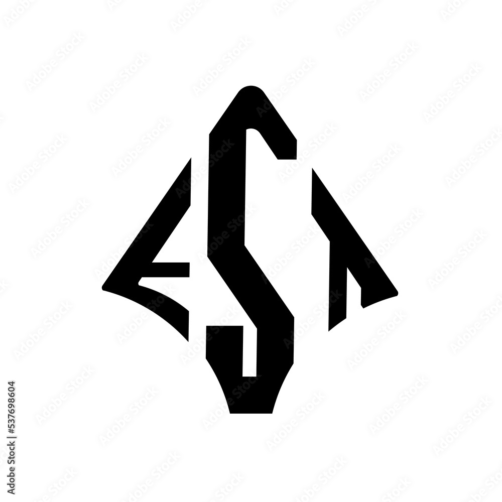EST logo. EST letter. EST letter logo design. EST modern and creative ...