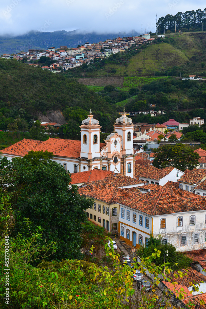 The Basilica of Our Lady of the Pillar, or Igreja do Pilar, in the ...