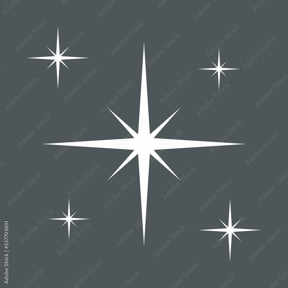 Star north quality vector illustration cut Stock Vector | Adobe Stock