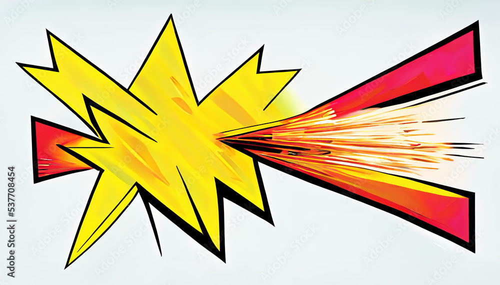 Vfx gun effect. AI render Stock Illustration | Adobe Stock