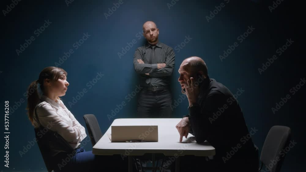 Suspected criminal is talking emotionally on phone with his lawyer ...