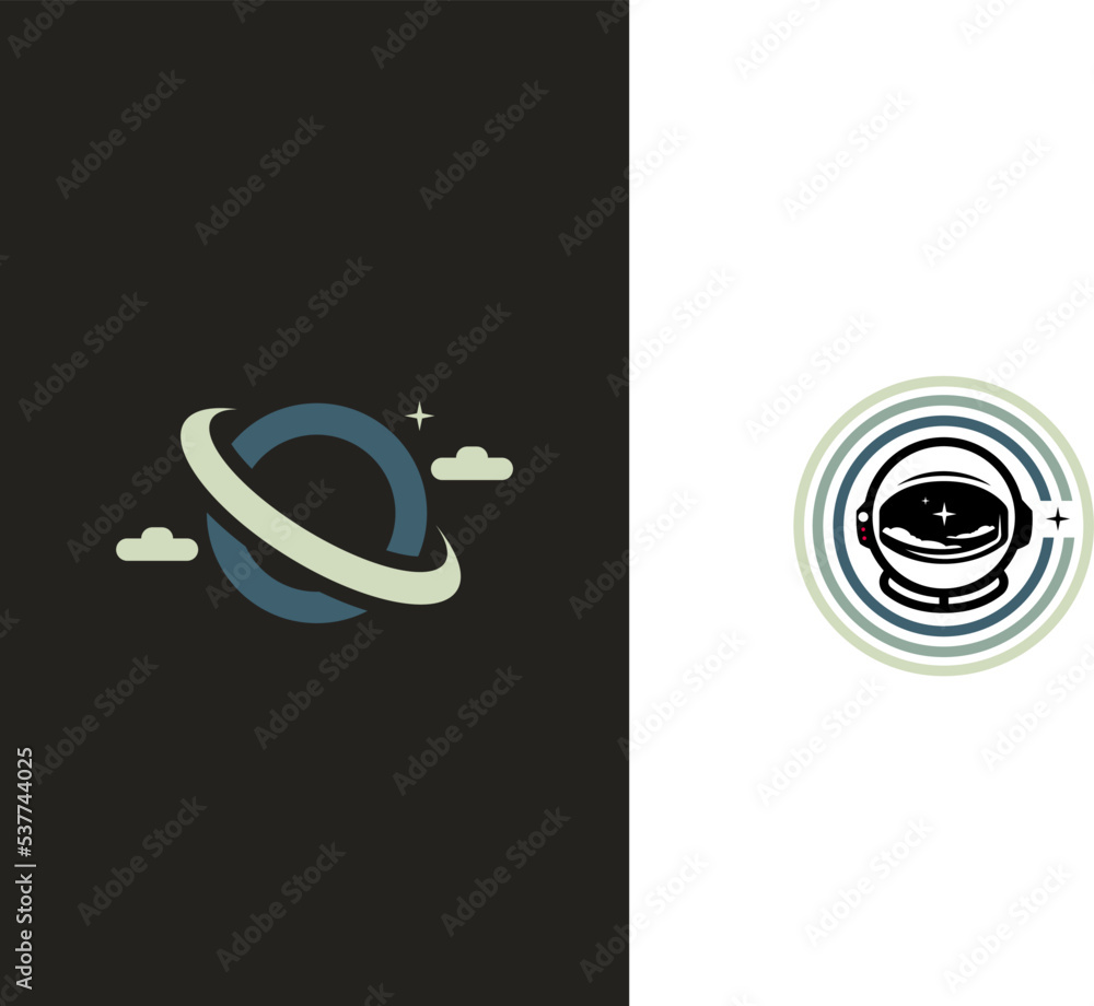 space logo design Stock Vector | Adobe Stock