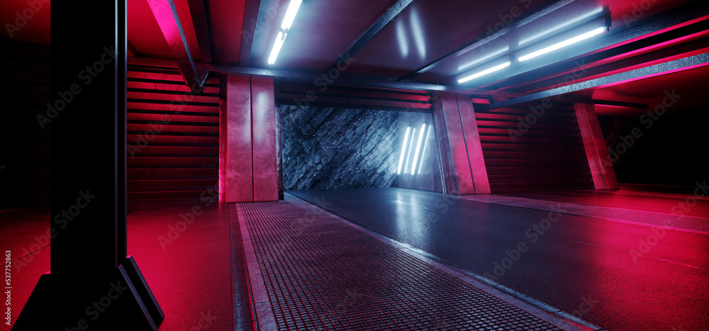 Underground Neon Cyber Sci Fi Futuristic Rock Wall Cement Concrete ... Underground Neon Cyber Sci Fi Futuristic Rock Wall Cement Concrete ...