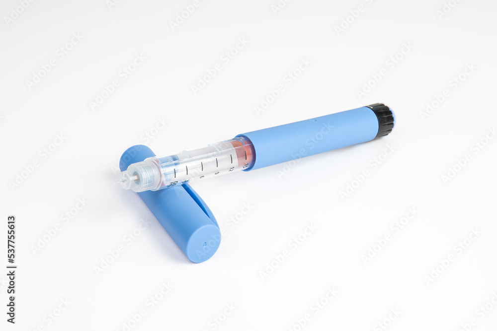 Liraglutide Pen Injector with needle to treat type 2 diabetes Stock ...