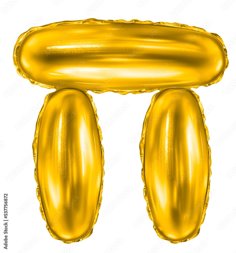 Gold foil inflatable toys font Hebrew letters balloons. 3d illustration ...