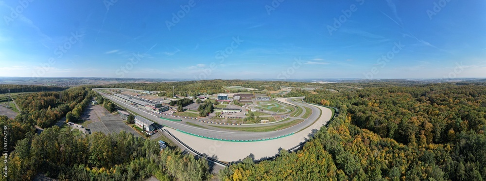 Brno,Czech republic-September 12 2022:aerial view of Automotodrom Brno ...