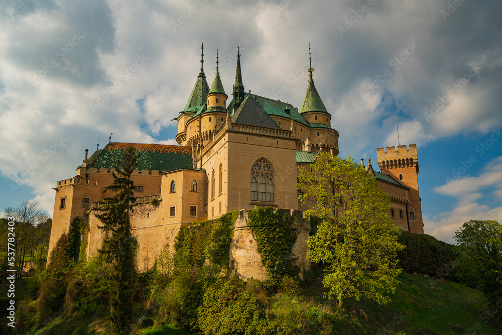 Romantic fairy-tale Bojnice Castle is one of the most visited and most ...