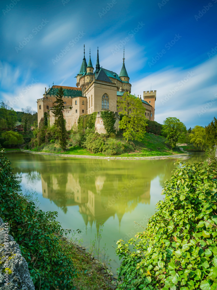 Romantic fairy-tale Bojnice Castle is one of the most visited and most ...