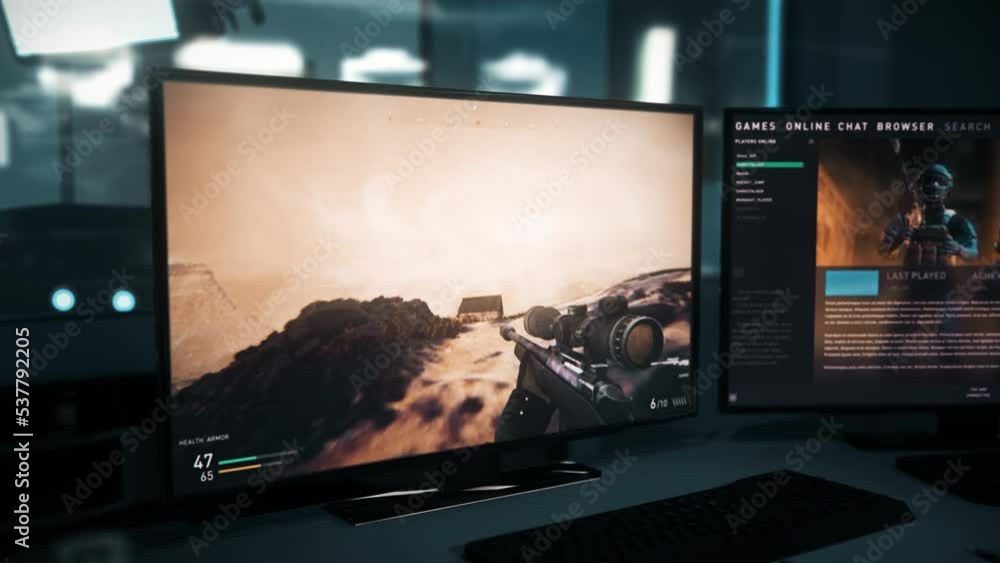 Playing a level based in the desert in the military battle game ...