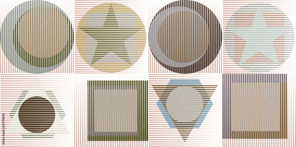 Art composition with lines .Modern art design Transparent design ...