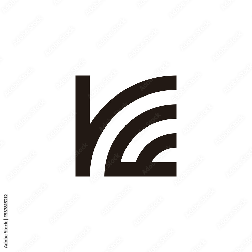 Letter R And E Curve Square Geometric Symbol Simple Logo Vector Stock letter-r-and-e-curve-square-geometric-symbol-simple-logo-vector-stock