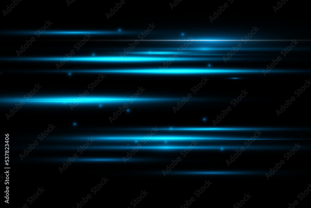 Abstract lighting lines on transparent background vector illustration ...
